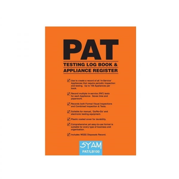 PAT Testing Logbook – Meters 2 U